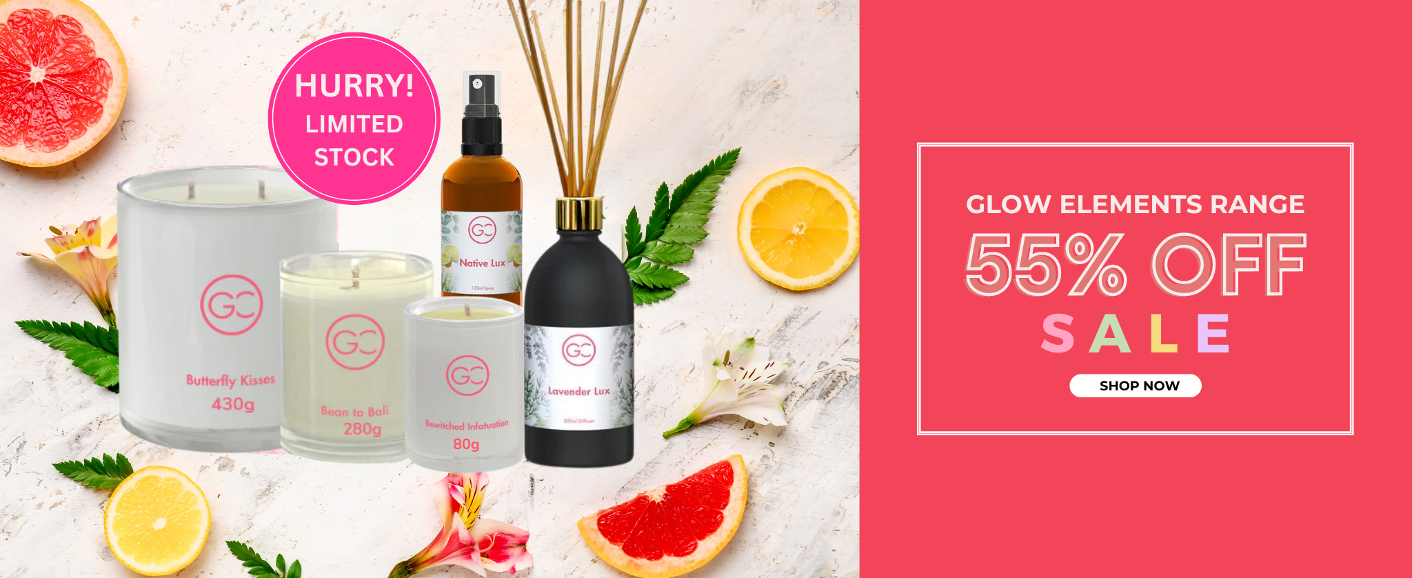 Glow Collection | Buy scented candles and home fragrance online