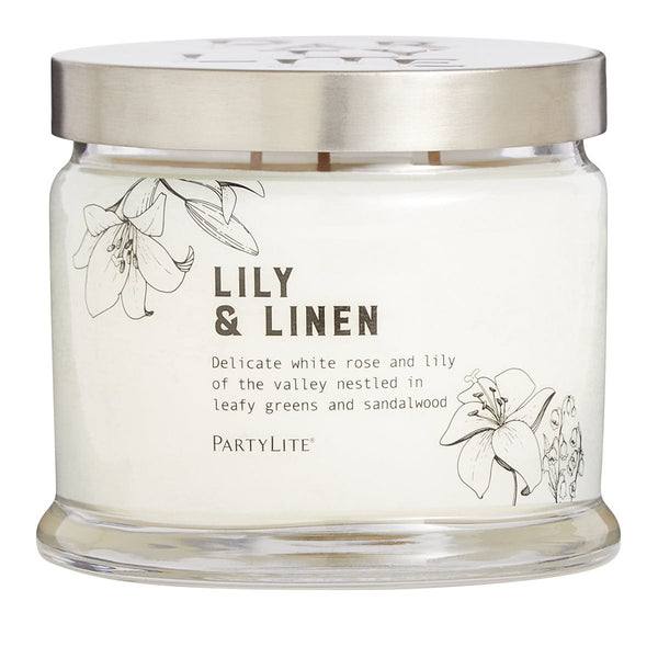 PartyLite Jar 3-Wick Scented Candles - Glow Collection
